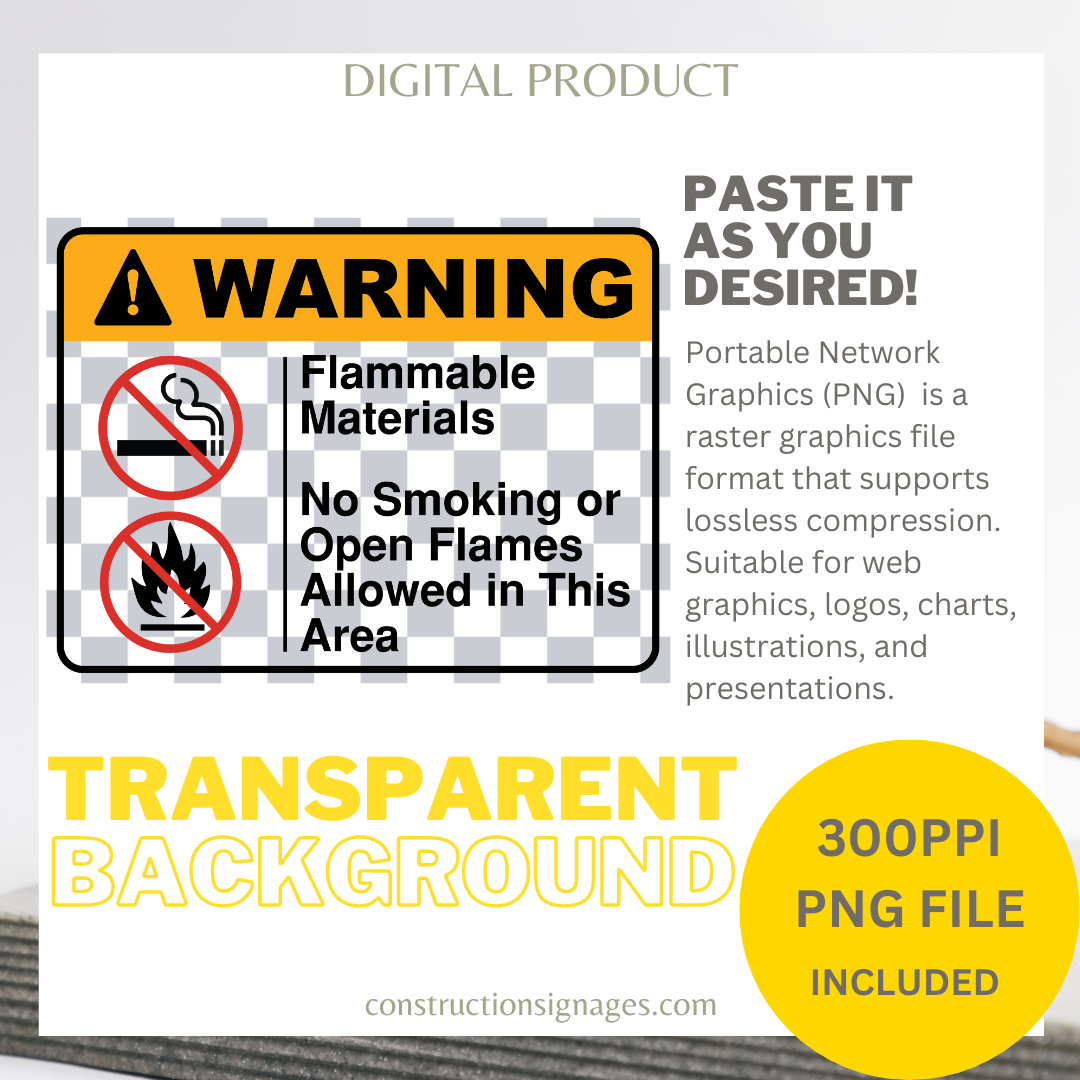Construction Safety Signages Bundle, Printable Digital Download ...