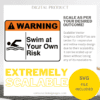 Swim at Your Own Risk Printable Safety Signages, Digital Download ...