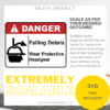 Falling Debris, Wear Protective Headgear, Printable Safety Signages ...
