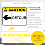 Detour Left | Construction Signages