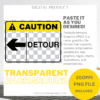 Detour Left | Construction Signages
