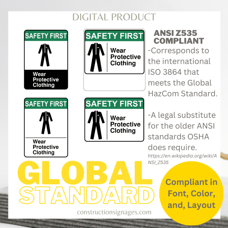 Wear Protective Clothing | Construction Signages